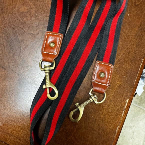 Coach | Accessories | Coach Black And Red Bag Strap | Poshmark